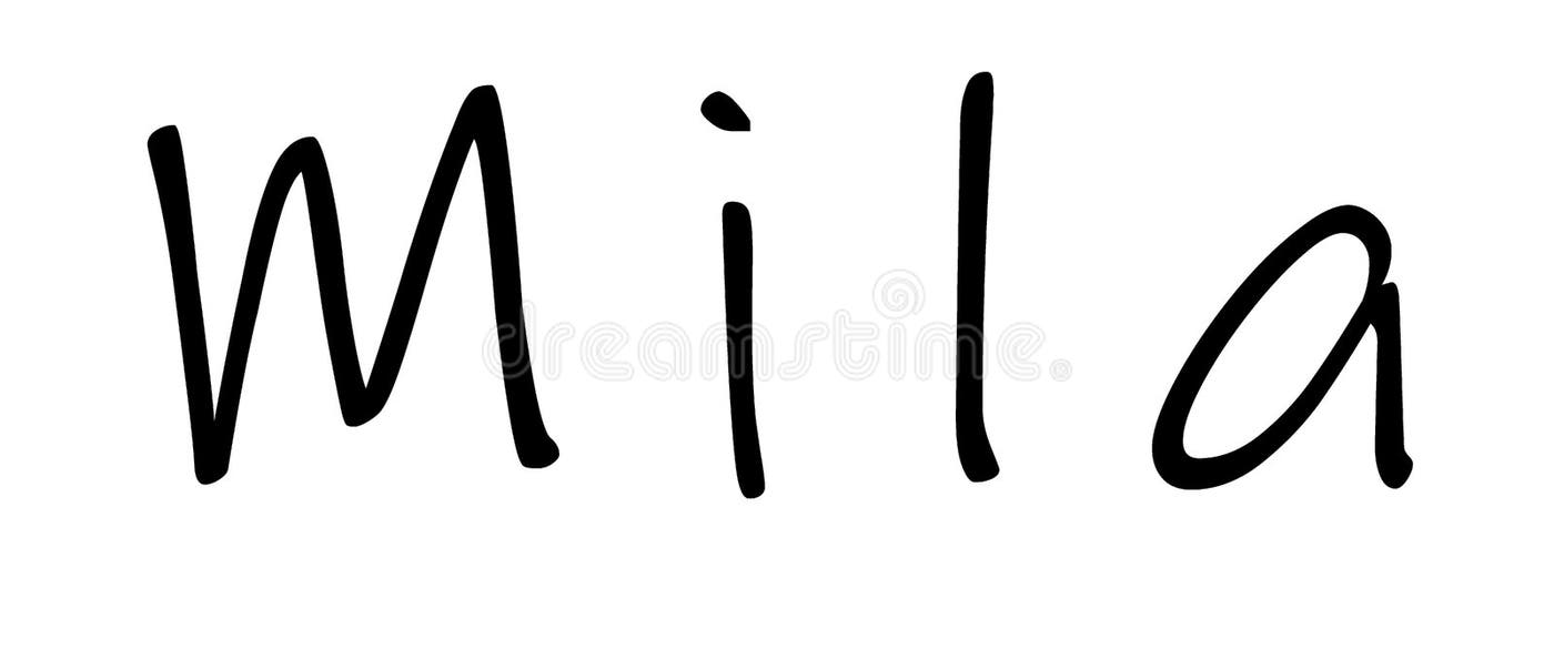 Mila Name Stock Illustrations – 15 Mila Name Stock Illustrations ...