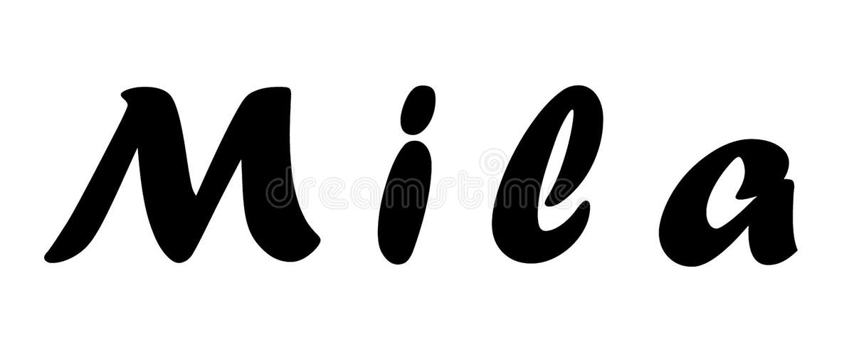 Mila Name Stock Illustrations – 15 Mila Name Stock Illustrations ...