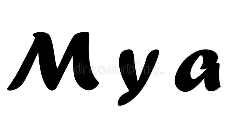 Mya Letter Stock Illustrations – 20 Mya Letter Stock Illustrations ...