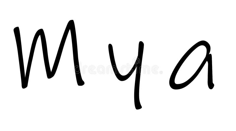 Mya Letter Stock Illustrations – 18 Mya Letter Stock Illustrations ...