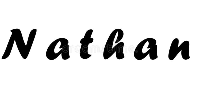 Simple text name design stock illustration. Illustration of sketch ...