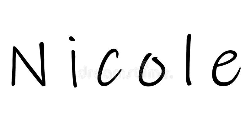 Simple text name design stock illustration. Illustration of name ...