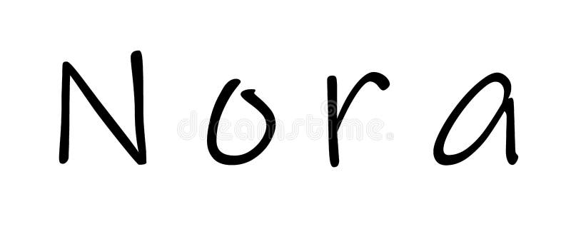 Name Nora Stock Illustrations – 13 Name Nora Stock Illustrations ...