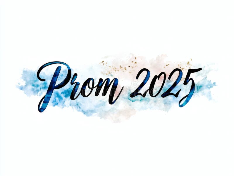 Simple Text with a Solid White Backdrop that Says "Prom 2025 Stock ...