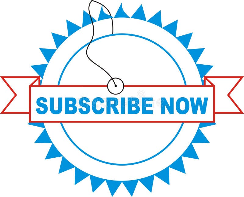 Simple Text on Subscribe Now Web Button on Isolated Background Stock ...