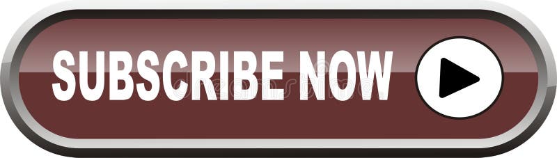 Simple Text on Subscribe Now Web Button on Isolated Background Stock ...