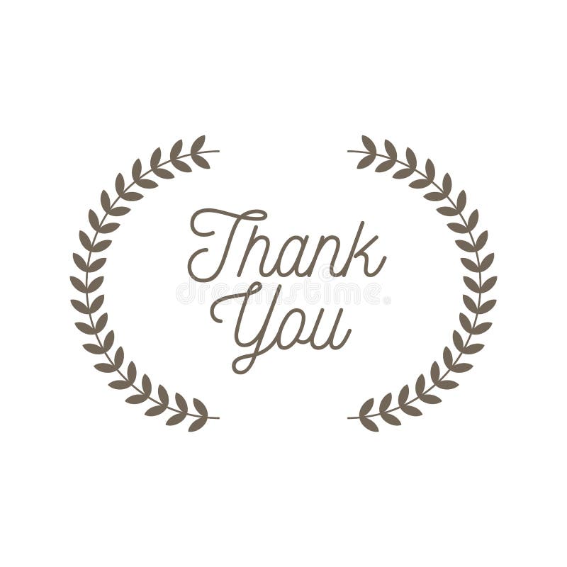 A Simple Thank You Greeting Vector Image Stock Vector - Illustration of ...