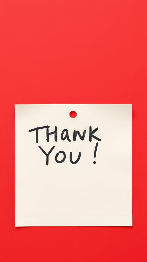 Simple Thank You Message Displayed on a Pale Background To Express ...
