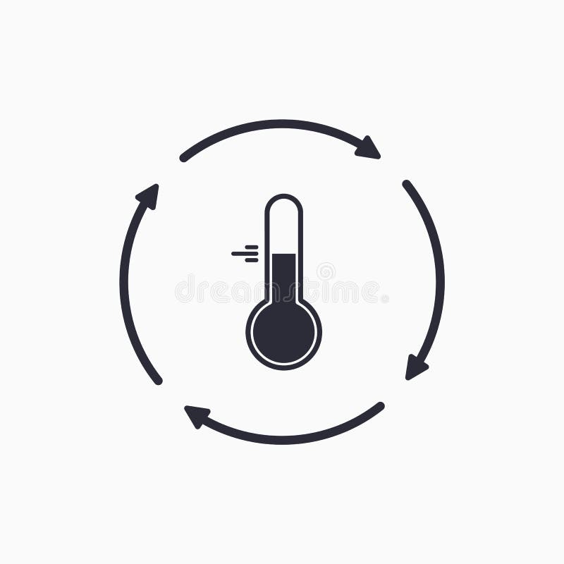Simple Thermometer Icon. Climate Control System. Vector Stock Vector ...