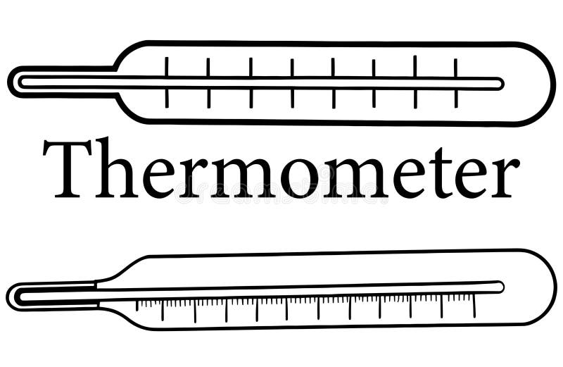 Simple Thermometer Drawing