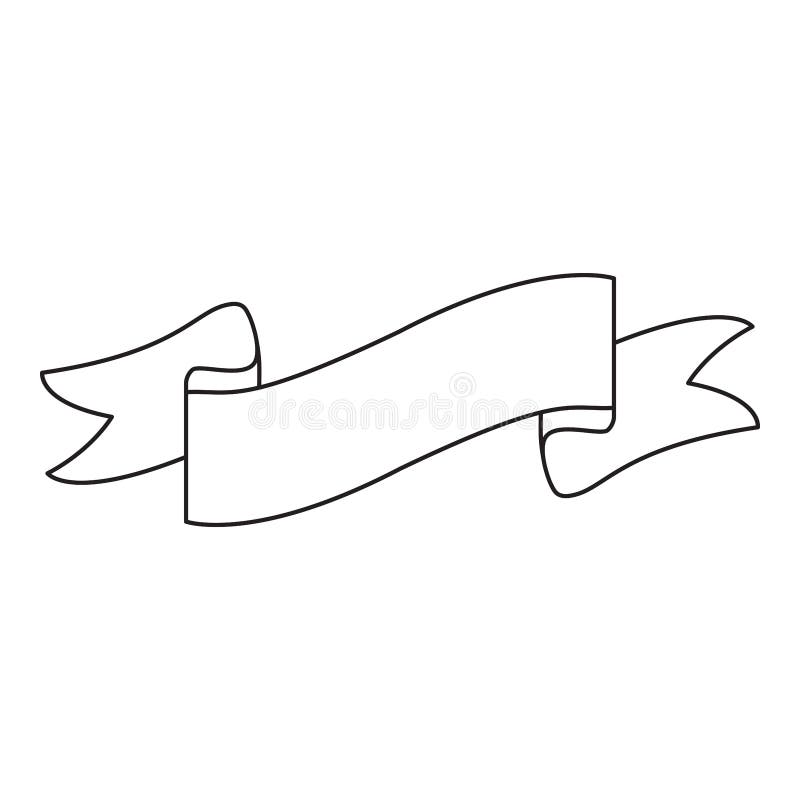 Simple thin line banner stock vector. Illustration of line - 257893333