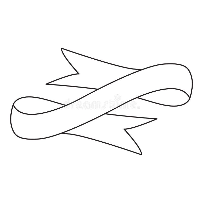 Simple thin line banner stock illustration. Illustration of cartoon ...