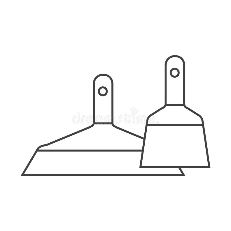 Thin Line Paint Remover Icon Stock Vector - Illustration of toolsn ...