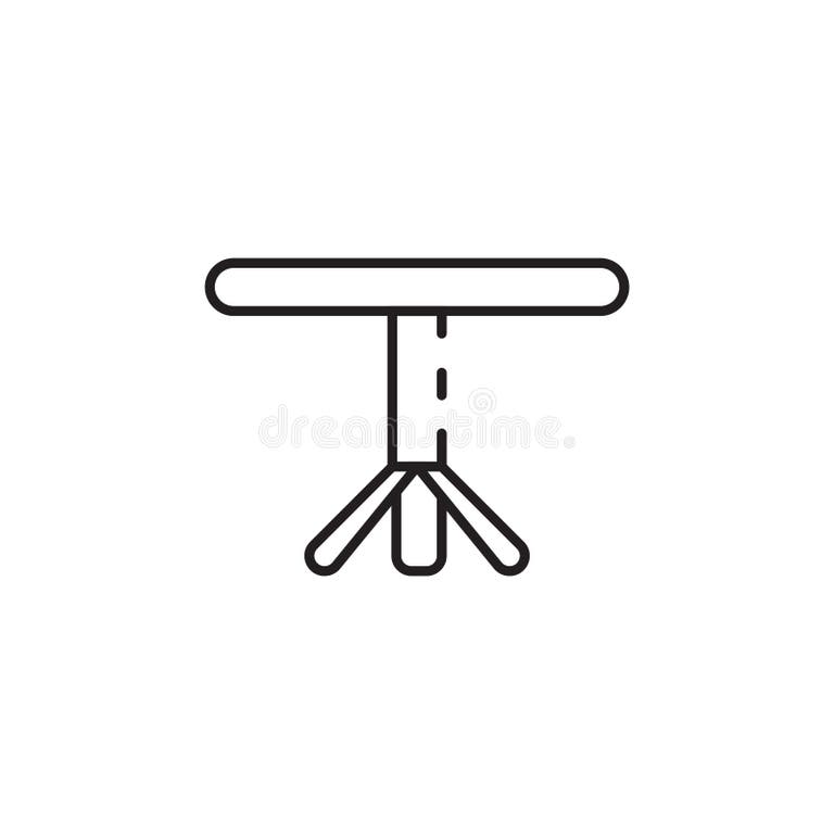 Thin line table icon stock vector. Illustration of drafting - 103295143