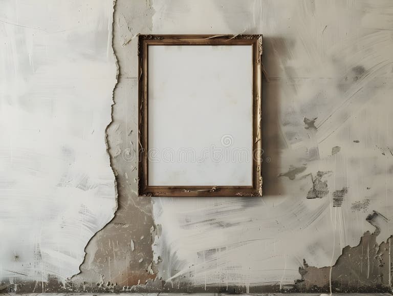 Simple Thin Rectangular Frame for Artwork Display Stock Illustration ...