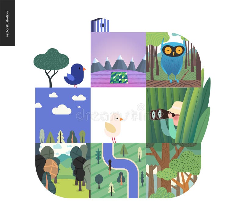 Bird Watcher Cartoon Stock Illustrations – 54 Bird Watcher Cartoon ...