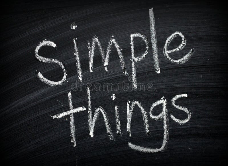 The Simple Things stock image. Image of handwriting - 170098107