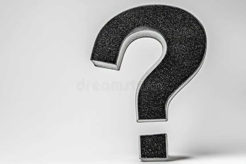 A Simple yet Thought-provoking Image of a Black and White Question Mark ...