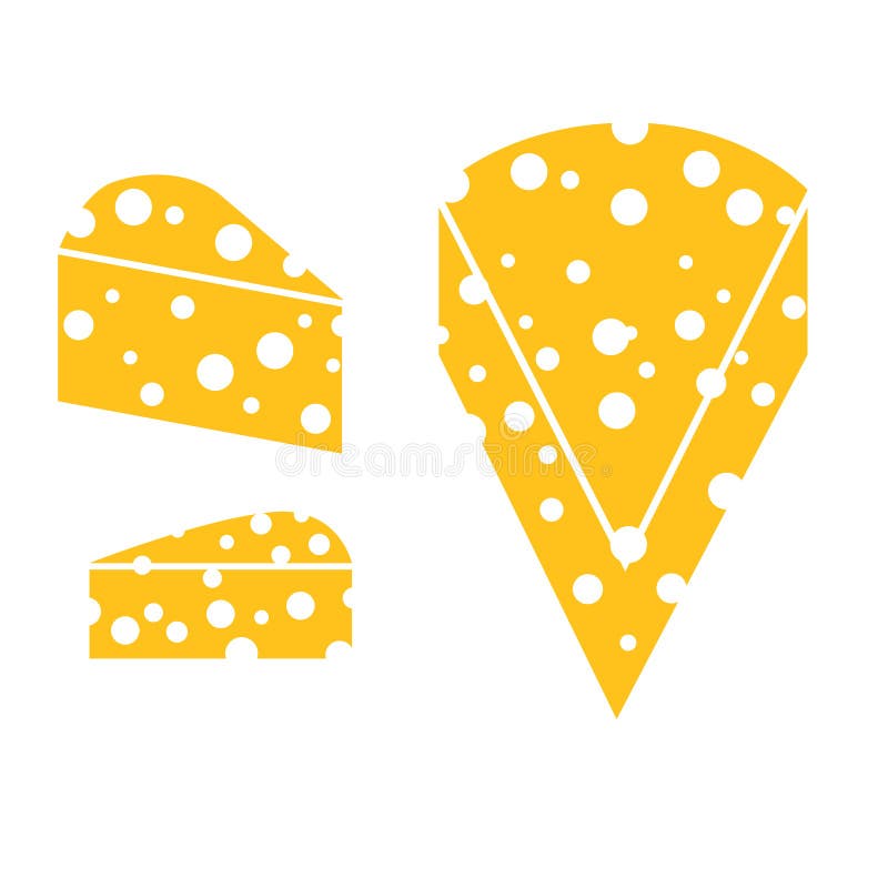 Simple Three Cheese at Three Perspective Stock Vector - Illustration of ...