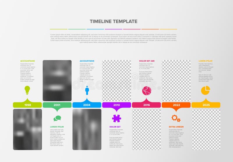 Simple Light Progress Timeline Steps Stock Illustrations – 123 Simple ...
