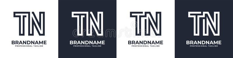 Simple TN Monogram Logo, Suitable for Any Business with TN or NT ...