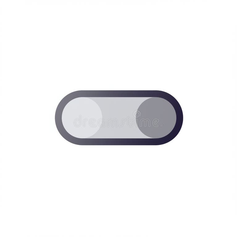 A Simple Toggle Switch Icon in a Horizontal Position with a Rounded ...