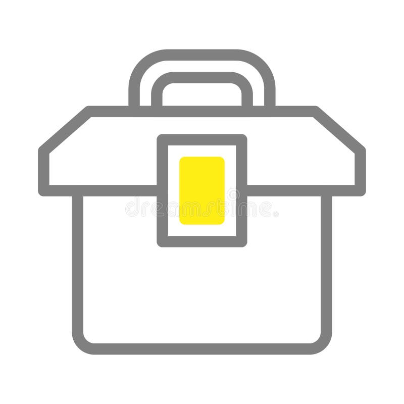 Simple Tool Box Icon. Concept of Storage, Organization, and Tools Stock ...