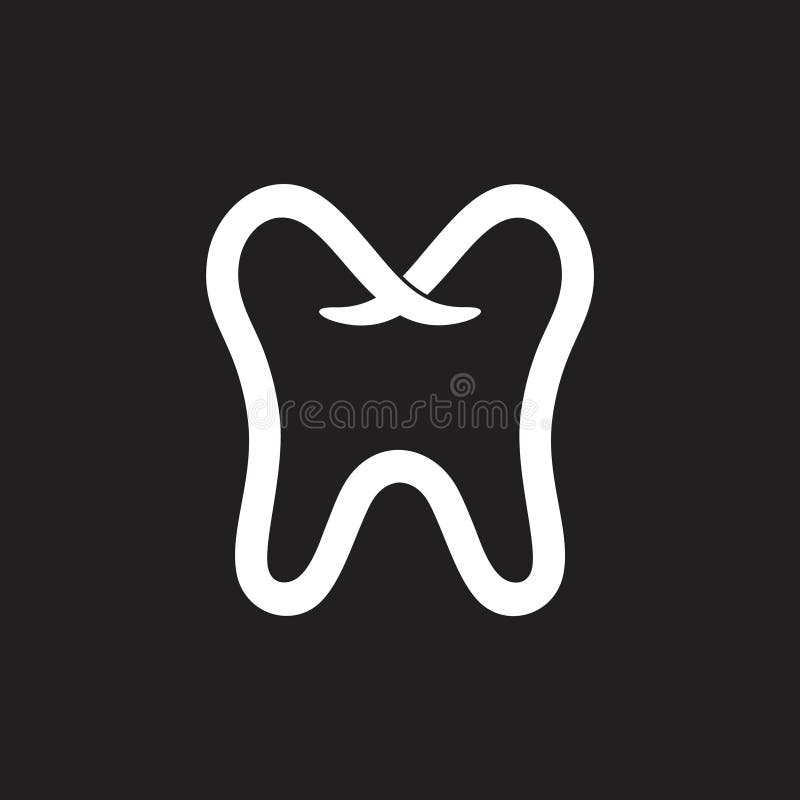 Simple Tooth Logo stock vector. Illustration of clean - 187558099