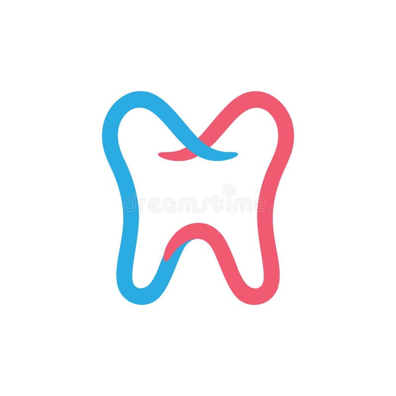 Simple Tooth Logo, Circle Dental Icon, Round Teeth Symbol - Vector ...