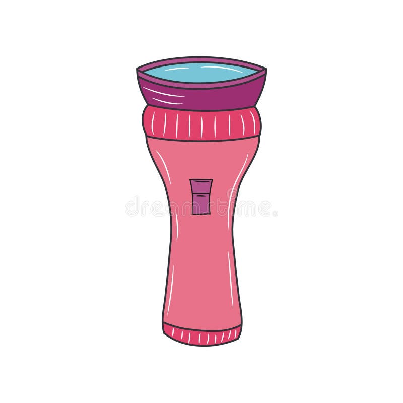 Simple Torch Hand Drawn Vector Illustration Stock Vector - Illustration ...
