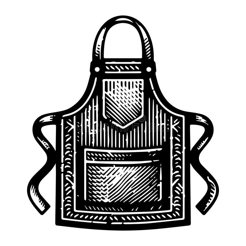 Traditional Apron Vector Icon Vintage Retro Logo Illustration Design ...