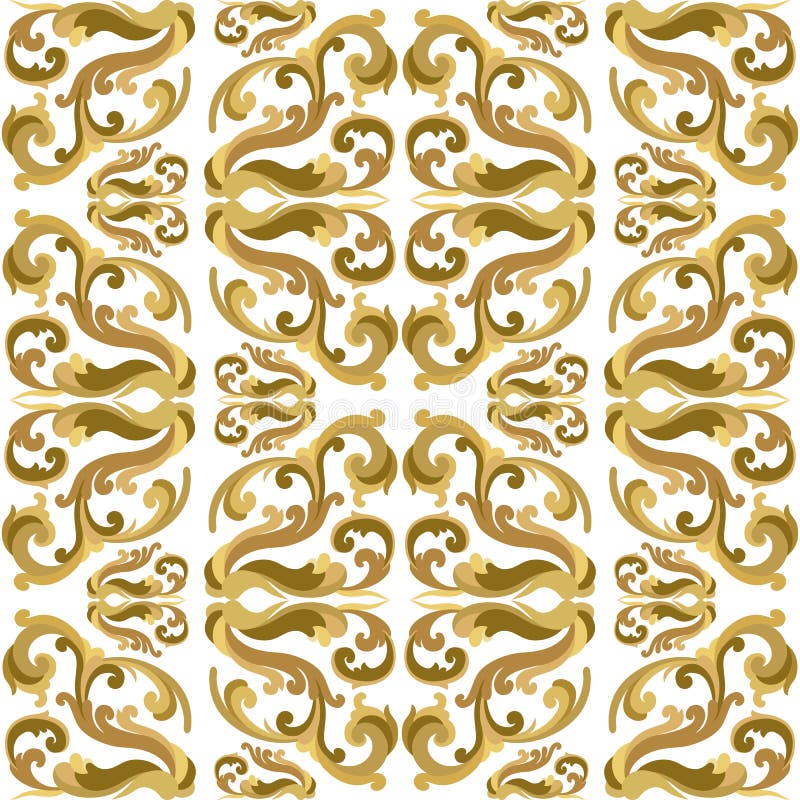 Simple Traditional Ornament Art Deco Seamless Pattern Design Stock ...