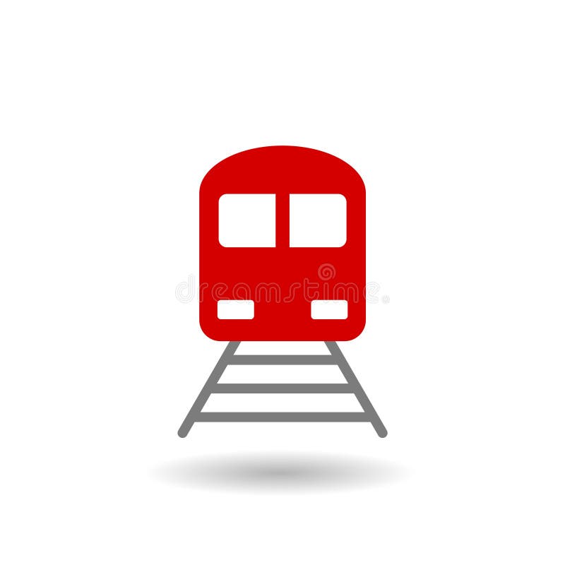Simple Train Icon Illustration Stock Vector - Illustration of passenger ...