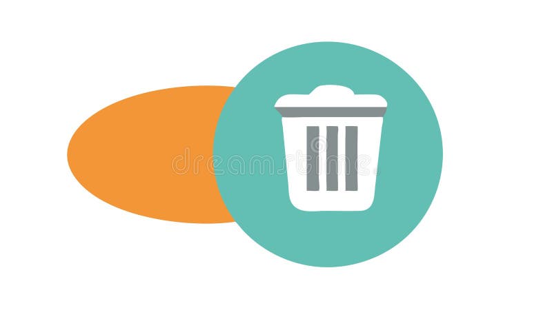 Simple Trash Can Delete Remove Flat Design UI UX Icon, Vector Design ...