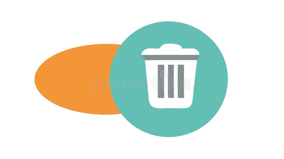 Simple Trash Can Delete Remove Flat Design UI UX Icon, Vector Design ...