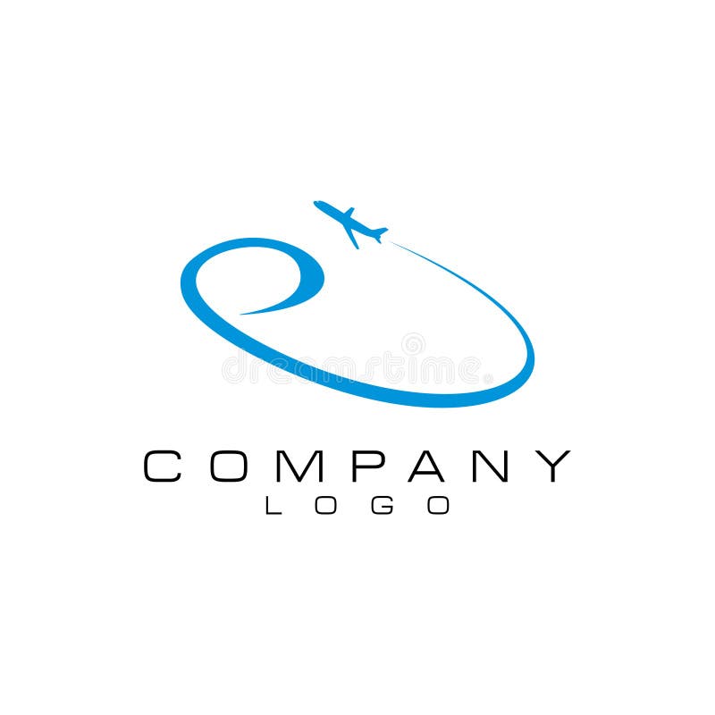 Simple Travel Logo Design Vector Stock Vector - Illustration of plane ...