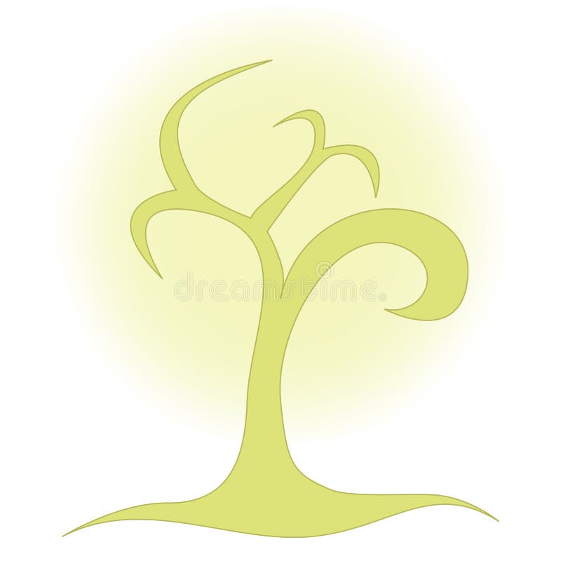 Simple tree stock illustration. Illustration of abstract - 20181951