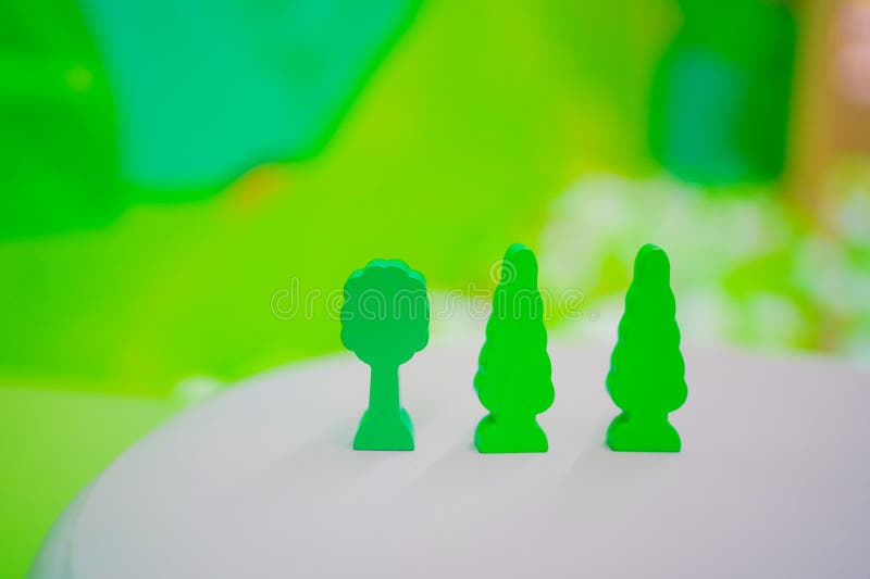 Simple tree game piece stock photo. Image of green, study - 301359200
