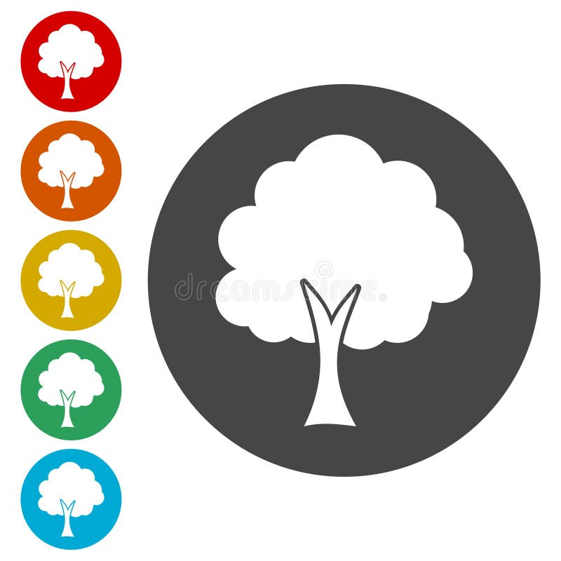 Simple Tree Icon, Tree Icon Vector Illustration Stock Vector ...