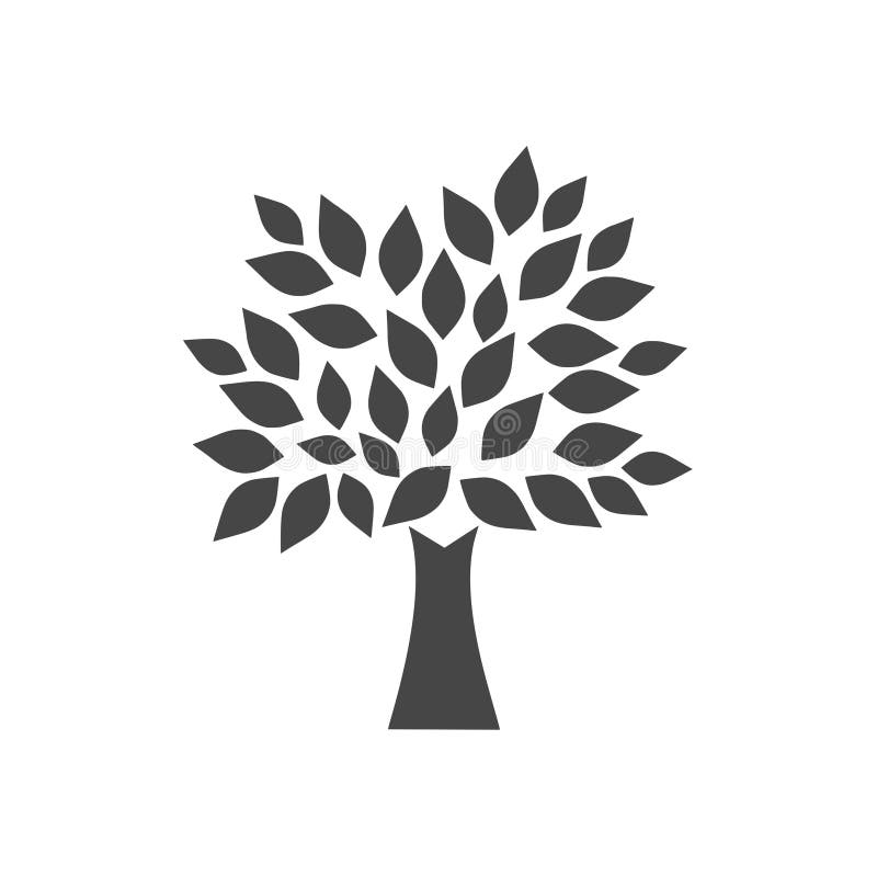 Simple tree - Illustration stock vector. Illustration of agriculture ...