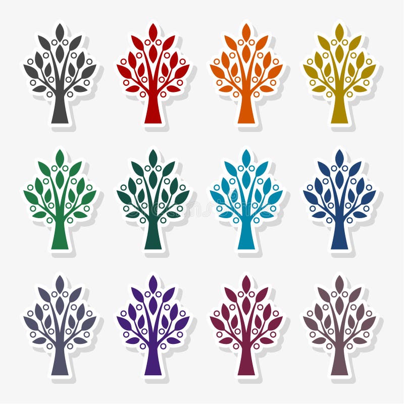 Simple tree - Illustration stock vector. Illustration of conservation ...