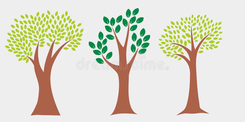 Simple Tree Vector stock vector. Illustration of good - 87281344