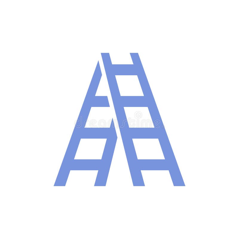 Simple Trendy Ladder Icon Vector Template Illustration Design Stock ...