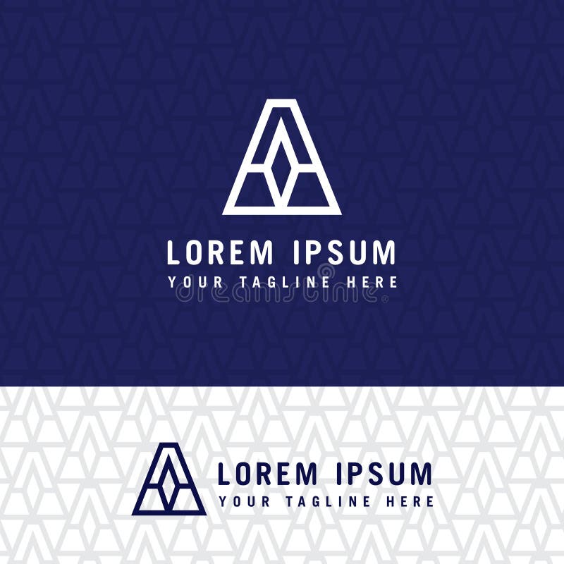Simple Triangle Vector Logo Letter a in a Modern Style Stock Vector ...