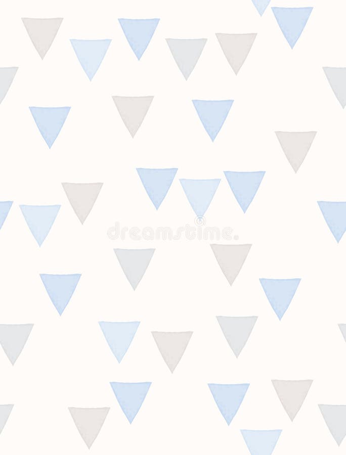 Simple Triangles Irregular Seamless Vector Pattern. Stock Vector ...