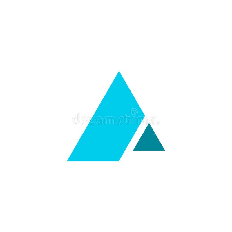 Simple Triangular Logo Illustration for a Business Company Stock ...