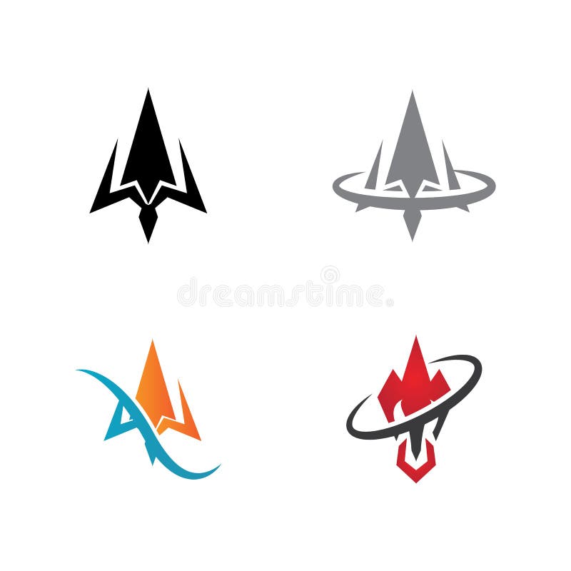 Simple Trident Free Icon Vector Logo Stock Vector - Illustration of ...