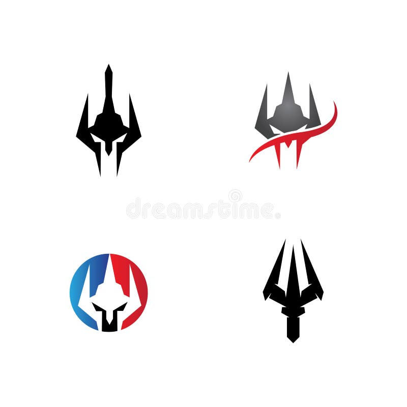 Simple Trident Free Icon Vector Logo Stock Vector - Illustration of ...