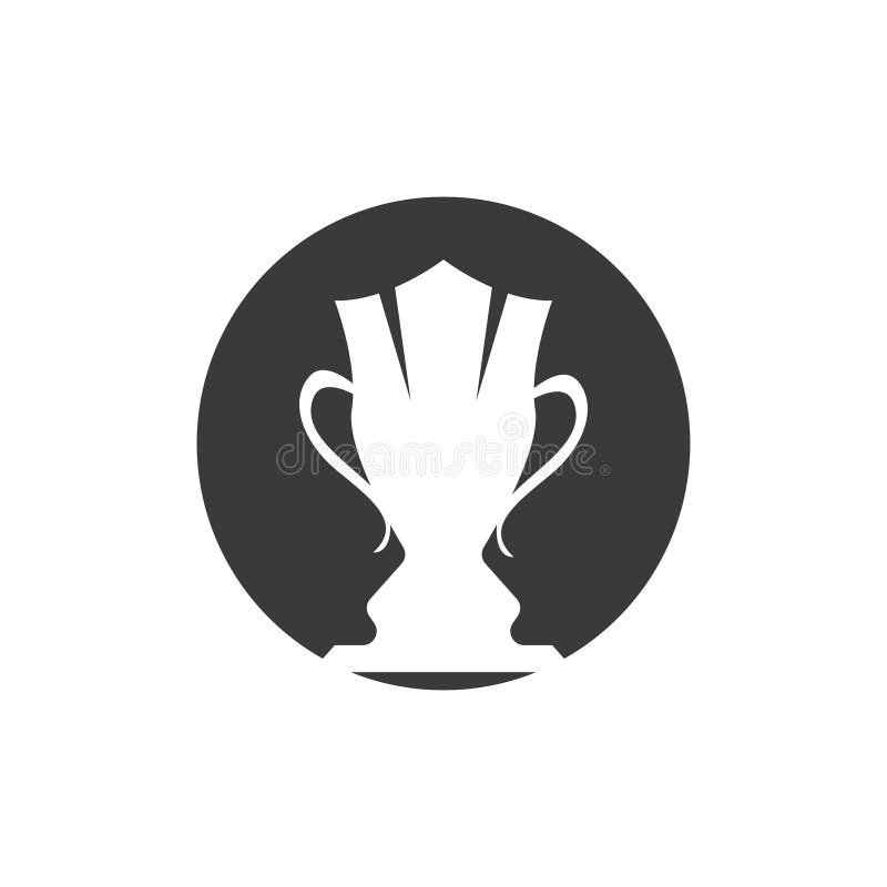 Simple Trophy Logo Design Vector Template Stock Illustration ...
