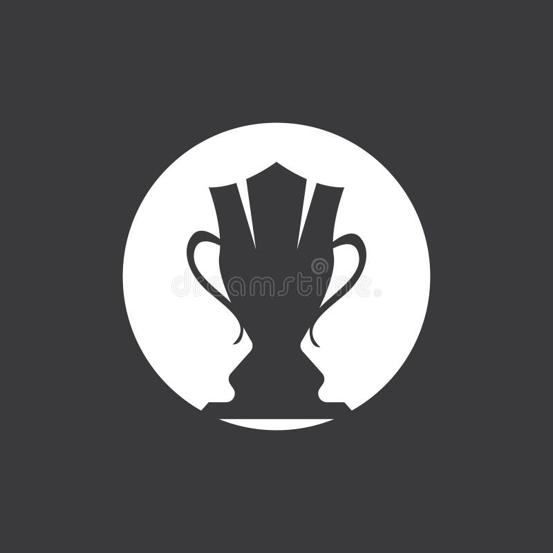 Simple Trophy Logo Design Vector Template Stock Illustration ...